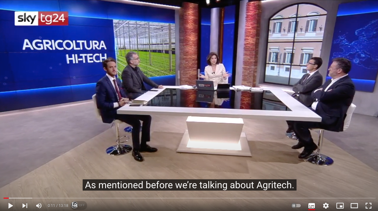 Thomas Ambrosi interview at SkyTV TG24 - onoexponentialfarming